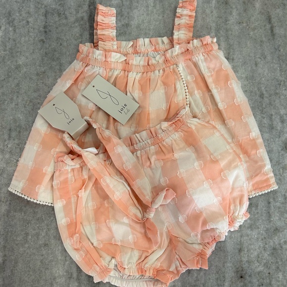 Joie | Matching Sets | Joie Checkered Bloomer Set Size 24m | Poshmark